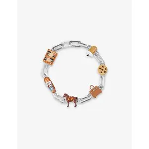 POUBEL Chataignes Charm Bracelet - Silver