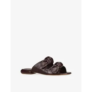 Officine Creative Suki Flat Leather Sandals - Brown