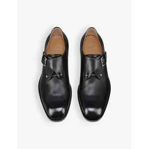 CHRISTIAN LOUBOUTIN Chambelimonk Leather Shoes With Buckle Detail