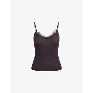 SKIMS Sheer Modal Lace Camisole Top