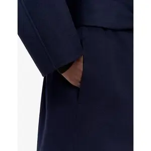 JOSEPH Costana Double-faced Wool And Cashmere Coat - Navy