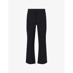 Theory Seamed Kick Cropped-leg Woven Trousers