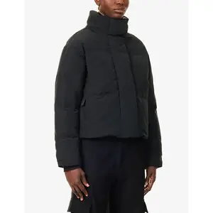Canada Goose Cropped Shell-down Puffer Jacket With Logo Patch