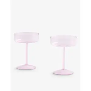 HAY Tint Coupe Glasses Set Of Two - Pink