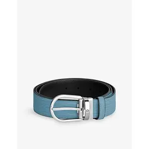 Montblanc Logo-plaque Leather Belt