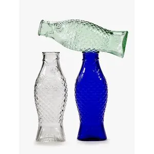 SERAX Paola Navone Fish & Fish Glass Bottle 1l - Clear