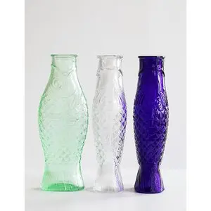 SERAX Paola Navone Fish & Fish Glass Bottle 1l - Clear
