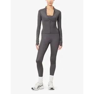 ADANOLA Long-sleeved Stretch-woven Top
