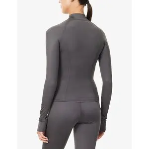 ADANOLA Long-sleeved Stretch-woven Top