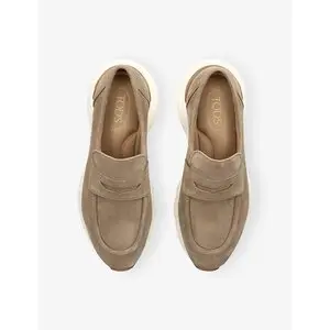TOD'S Sport 54 Suede Loafers - Camel