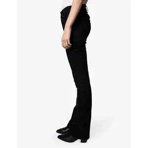 Zadig&Voltaire Eclipse Flared-leg Mid-rise Stretch Cotton Jeans