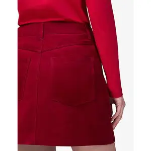 RO&ZO A-line Suede Mini Skirt