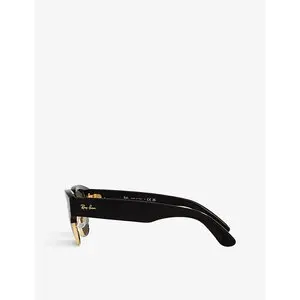 Ray-ban Mega Clubmaster Square Acetate Sunglasses - Black