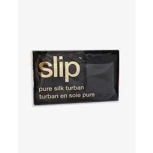 Slip Double-lined Silk Turban - Black