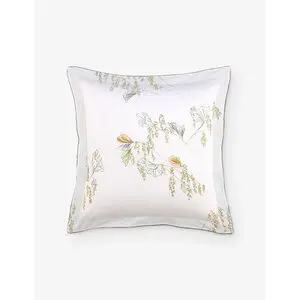 YVES DELORME Pollen Floral-print Cotton-batiste Oxford Pillowcase 65cm X 65cm - Multicoloured