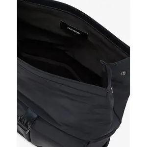 REISS Branded Woven Roll-top Backpack