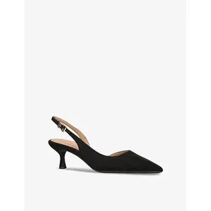 Kurt Geiger Aria Slingback Suede Sandals - Black