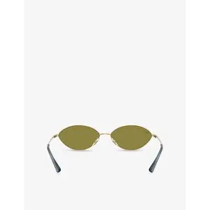 Ray-ban Kai Oval-frame Sunglasses - Gold