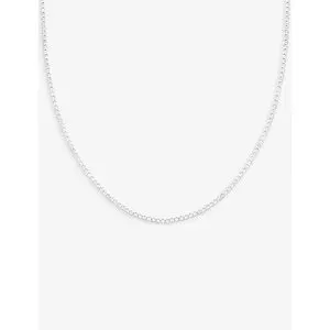 ASTRID & MIYU Gleam Zirconia Chain Necklace - Silver