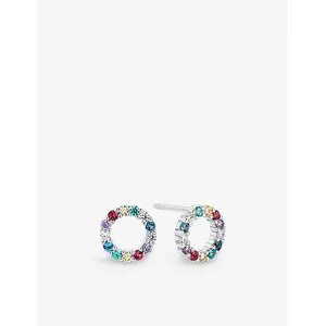 SIF JAKOBS Biella Circular Stud Earrings - Silver