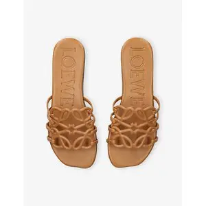 Loewe Petal Anagram Leather Slides