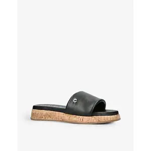Carvela Logo-embellished Leather Mules