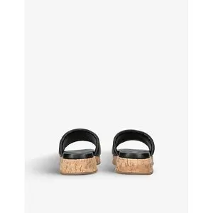 Carvela Logo-embellished Leather Mules
