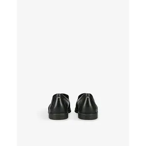 Santoni Malibu Leather Loafers - Black