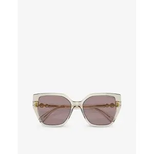 SWAROVSKI Irregular Frame Sunglasses