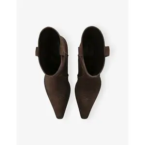 Khaite Clive 35 Suede Ankle Boots