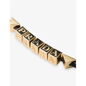 Prada Logo Leather Choker