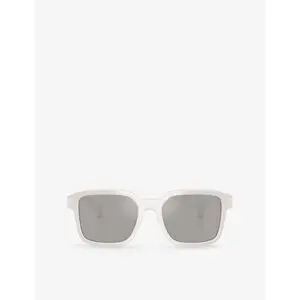 Moncler Quaderna Square-frame Sunglasses - Grey