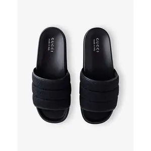 Gucci Monogram Canvas Slides