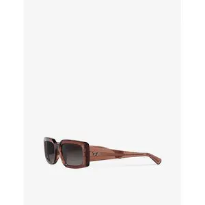 Ray-ban Rb4395 Kiliane Pillow-frame Sunglasses - Brown