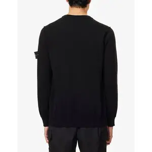Stone Island Cotton-knit Crewneck Jumper With Badge