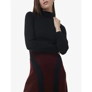 LEEM Patterned Knitted Maxi Dress