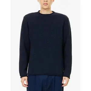 FINISTERRE Barents Long-sleeve Wool-blend Jumper - Indigo