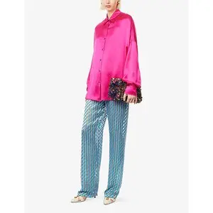 Dries Van Noten Oversized Casia Silk Shirt