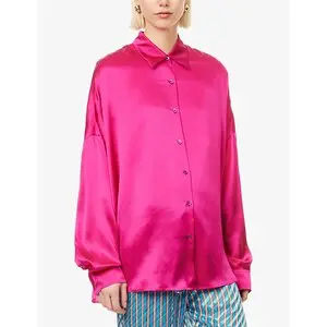 Dries Van Noten Oversized Casia Silk Shirt