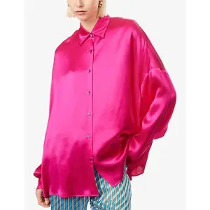 Dries Van Noten Oversized Casia Silk Shirt