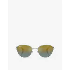Ray-ban Round-frame Metal Sunglasses - Silver