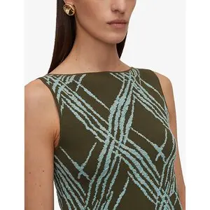 JOSEPH Aouda Knitted Cotton-blend Top