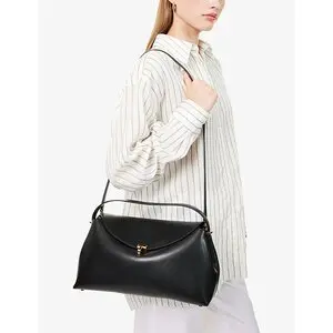 TOTEME T-lock Leather Top Handle Bag