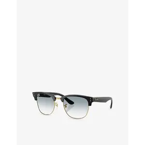 Ray-ban Clubmaster Reverse Square-frame Sunglasses - Black