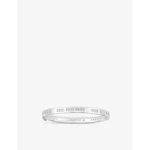 APM MONACO Bonheur Morse Code Bangle - Silver