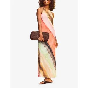 RO&ZO Watercolour Stripe Ombre Maxi Dress