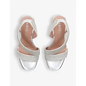 Carvela Gala Crystal-embellished Heeled Sandals