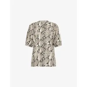 ANINE BING Reptile Print T-shirt