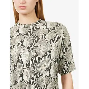 ANINE BING Reptile Print T-shirt