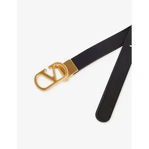 Valentino Garavani Vlogo Signature Reversible Leather Belt